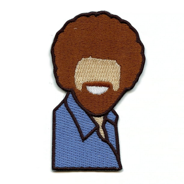Big Afro Painter Artist Smiling Iron-On Embroidered Patch - Walmart.com