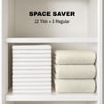 Jmr White Bath Towels Bulk Pack Of 12 (20x40) -ton Lightweight & Quick ...