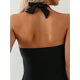 Women's Halter Neck Tankini Top V Neck Swim Tops Only Bathing Suits for ...
