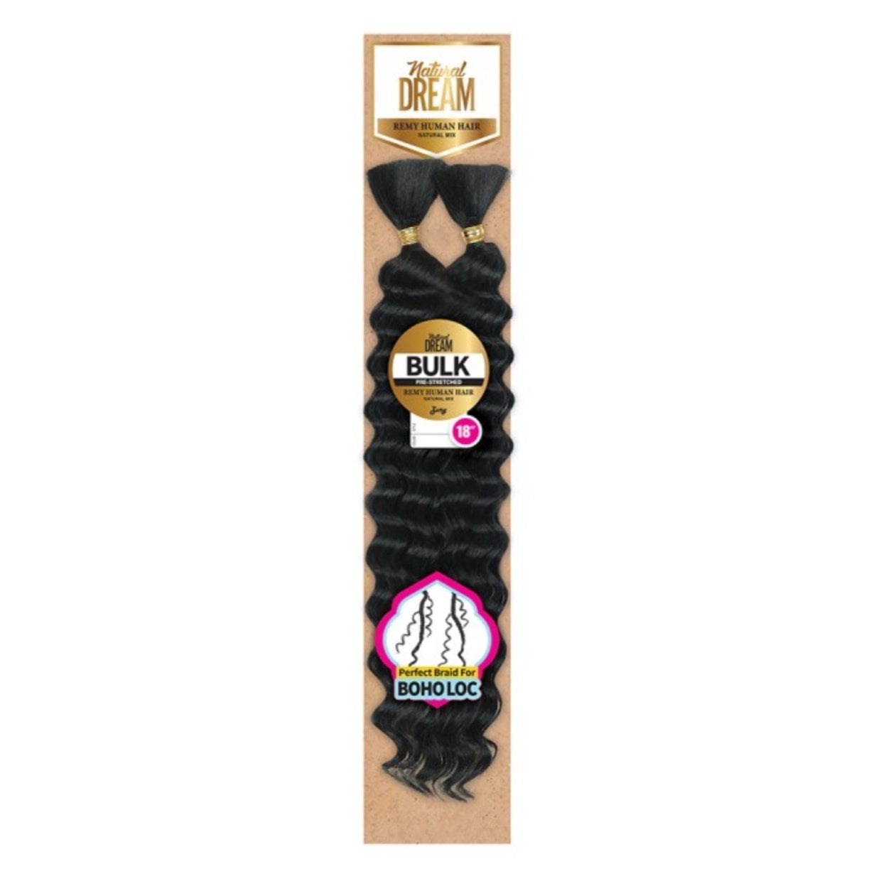 Zury Natural Dream Pre Stretched Remy Human Hair Blend Deep Bulk ...