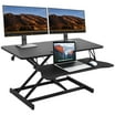 VIVO White Ergonomic Heavy-Duty Scissors Lift Keyboard and Mouse Riser ...