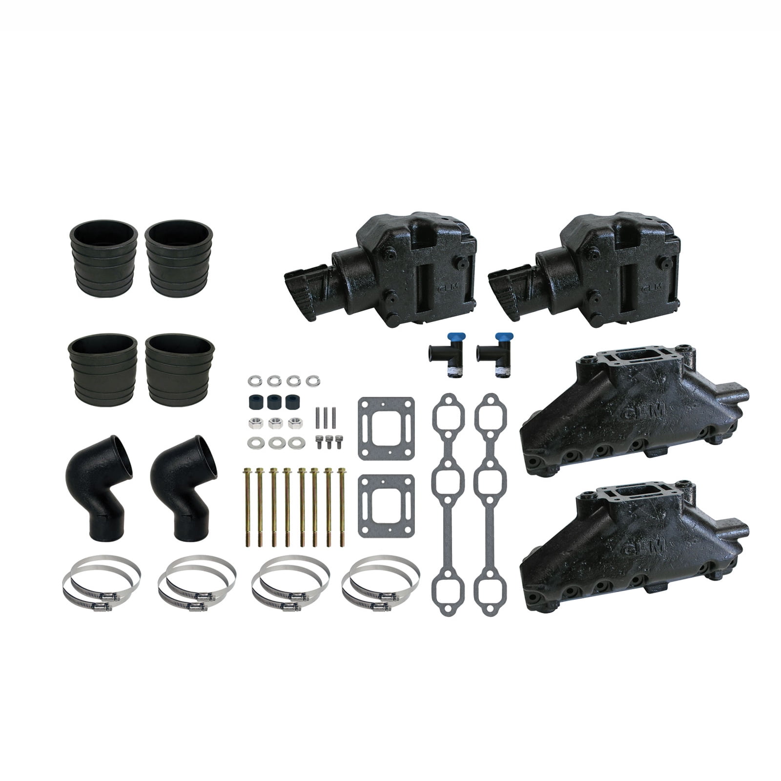 GLM Marine 58992 V6 Manifold Conversion Kit for Merc 4.3L GM 262 CID 1996-2000 - Walmart.com