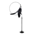 Cat Feather Toy Suction Cup Wand Bell Teaser Interactive Play Stick ...