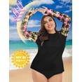 Tiyomi Womens Plus Size Swimsuit Tops 3x Upf 50 Sun Protection Rash