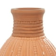 DecMode 9", 7"H Handmade Orange Ceramic Vase, Set of 2 - Walmart.com