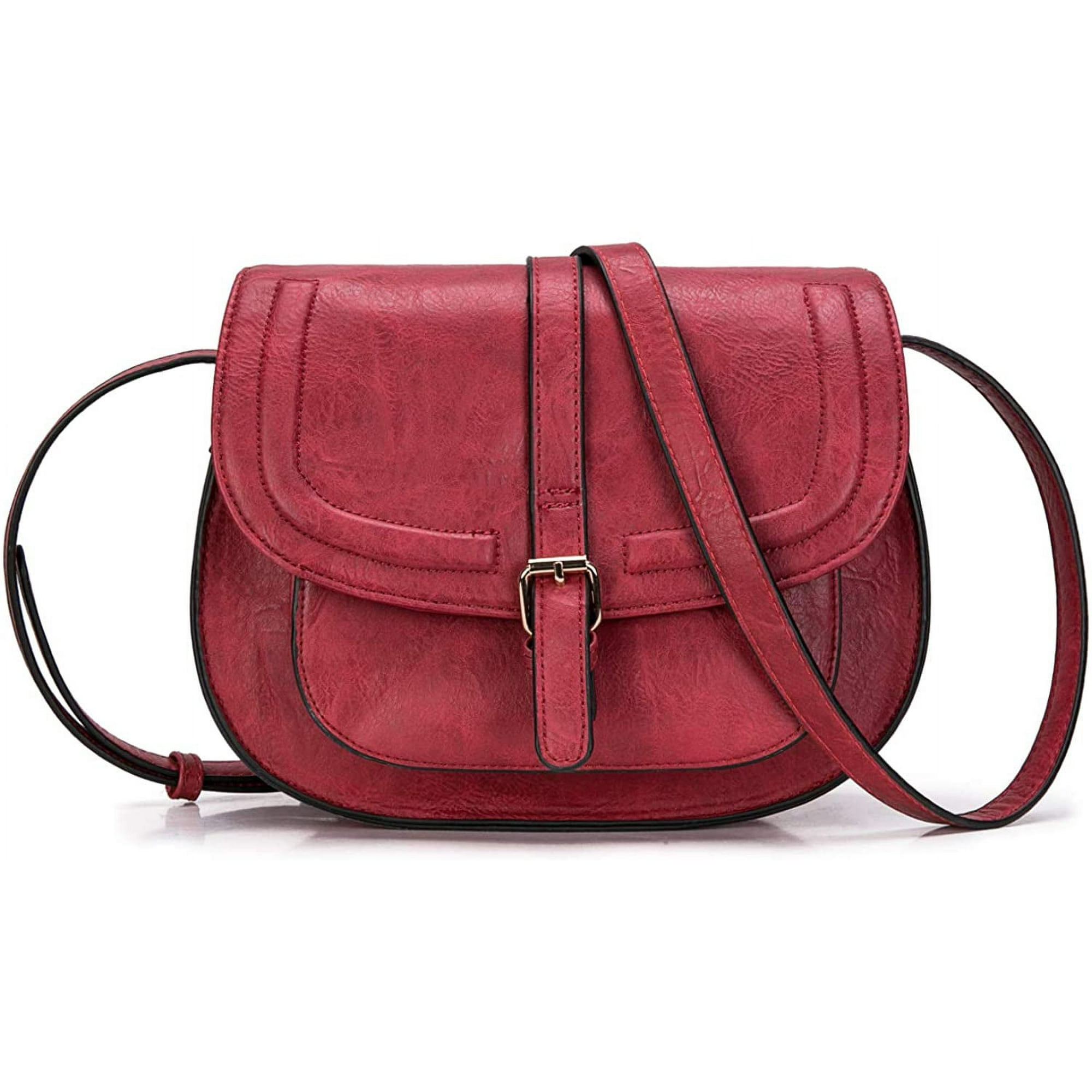 Click here for Mgfed Crossbody Saddle Vegan Leather Bag Small Ret... prices