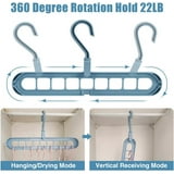 Duslogis 1 Pack Magic Hangers Space Saving Hangers Closet Space Saver ...