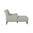 HomePop Chaise Lounge - Textured Cream - Walmart.com