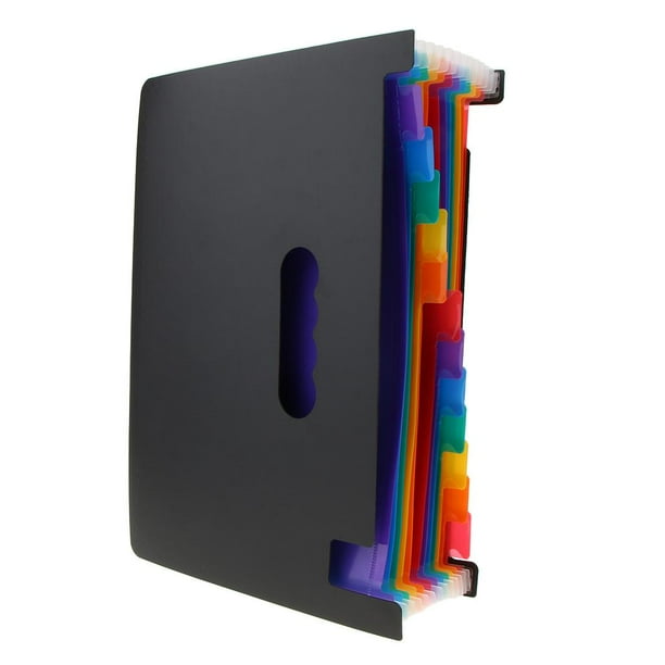 Lijie Expanding File Folder Rainbow Color Accordion A4 Document ...