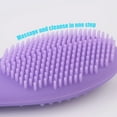Acdanc 5Pcs Facial Cleansing Brush Silicone Face Scrubber Double-ended ...