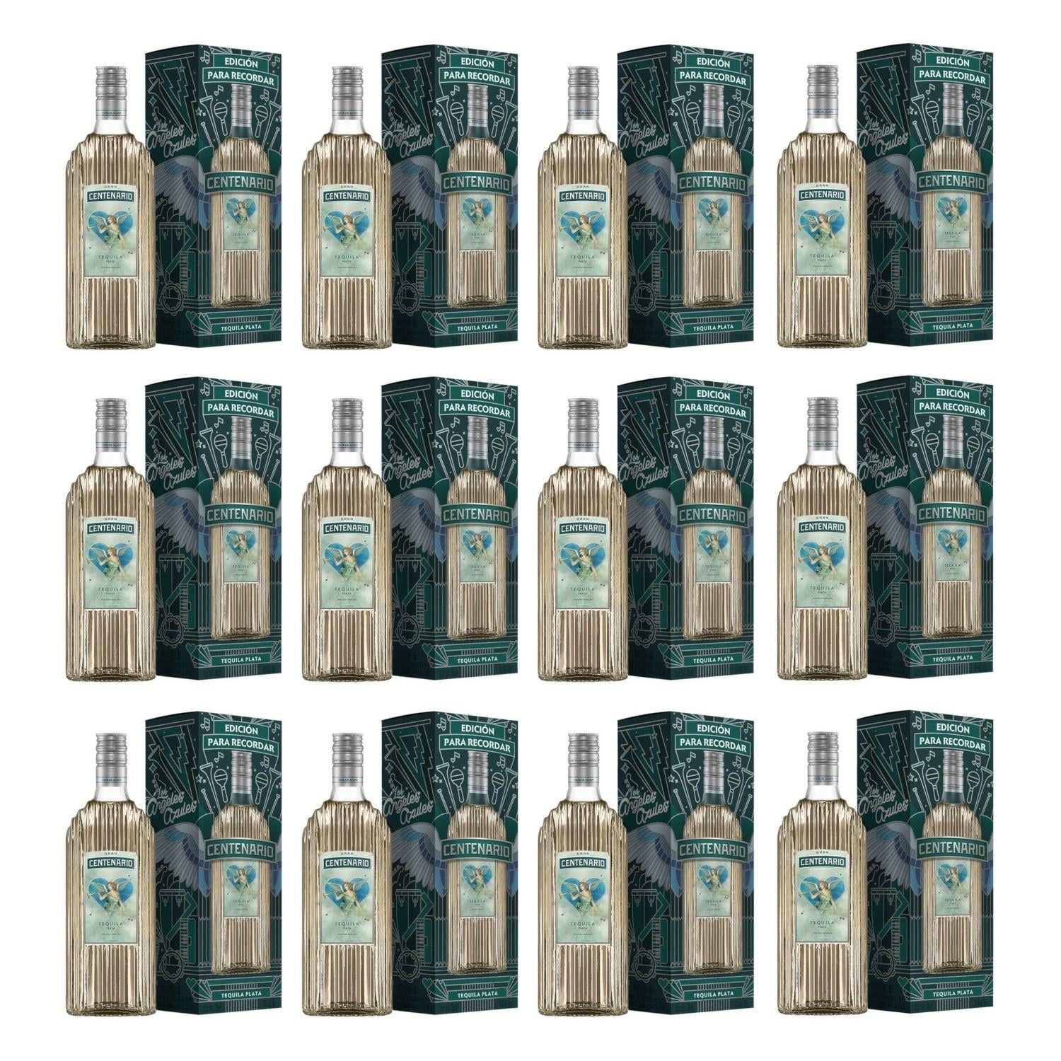 Pack de 12 Tequila Gran Centenario Plata Edic. Ángeles Azules 700 ml ...
