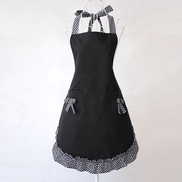 justharion Baking Aprons Kitchen Pinafore Chef Ladies Apron Work ...