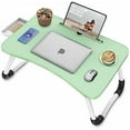 Multi-Function Laptop Bed Table with Storage Drawer and Cup Holder, Lap ...