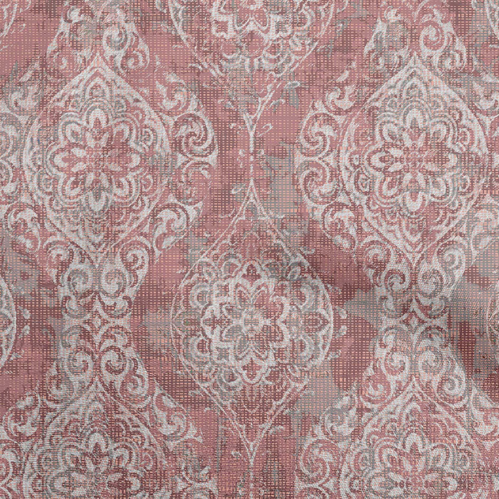 oneOone Velvet Dusty Pink Fabric Asian Dress Material Fabric Print ...