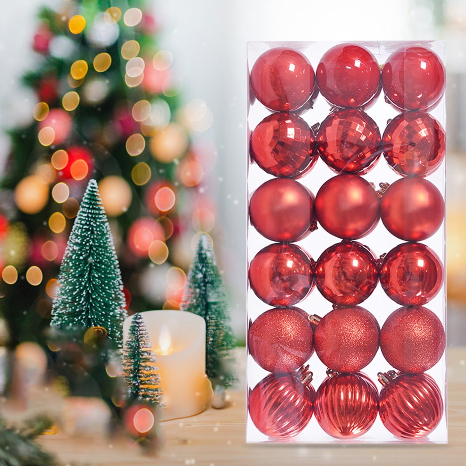 Click here for Vivavault 36 Piece Shatterproof Christmas Ornament... prices