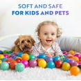 Cuoff Soft Plastic Mini Ball Pit Balls 50 Count - w/ 8 Vibrant Colors ...