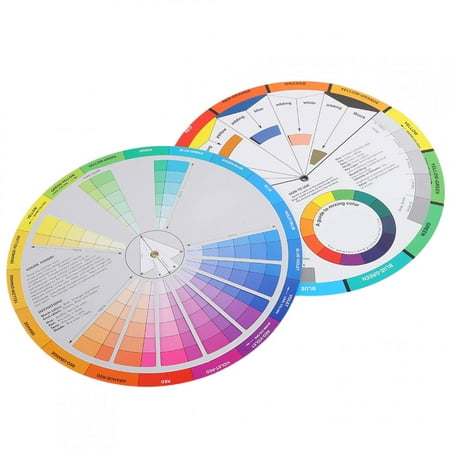 LHCER 2pcs Color Wheel Pigment Color Wheel Mixing Guide Accessory ...