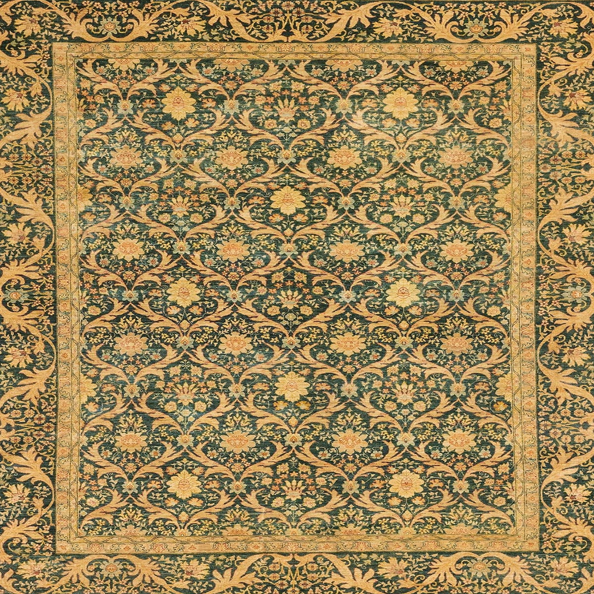 Ahgly Company Indoor Square Abstract Yellow Abstract Area Rugs, 6 ...