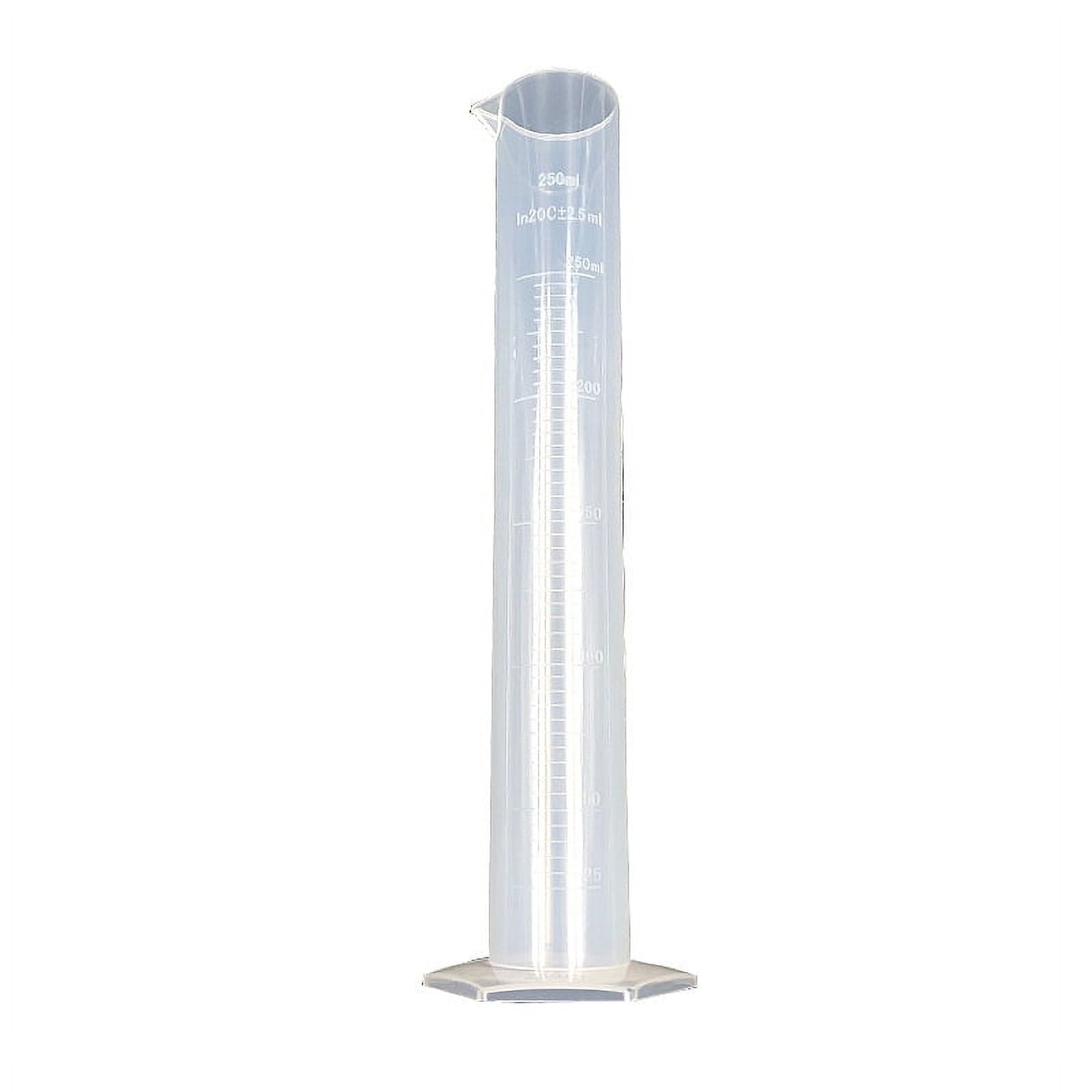 Cilindro graduado de plástico de 2 piezas, 250 ml, cilindro de medición ...