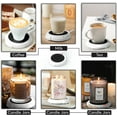 Candle Warmer Plate Safely Releases Scents Without a Flame- Used as Jar ...
