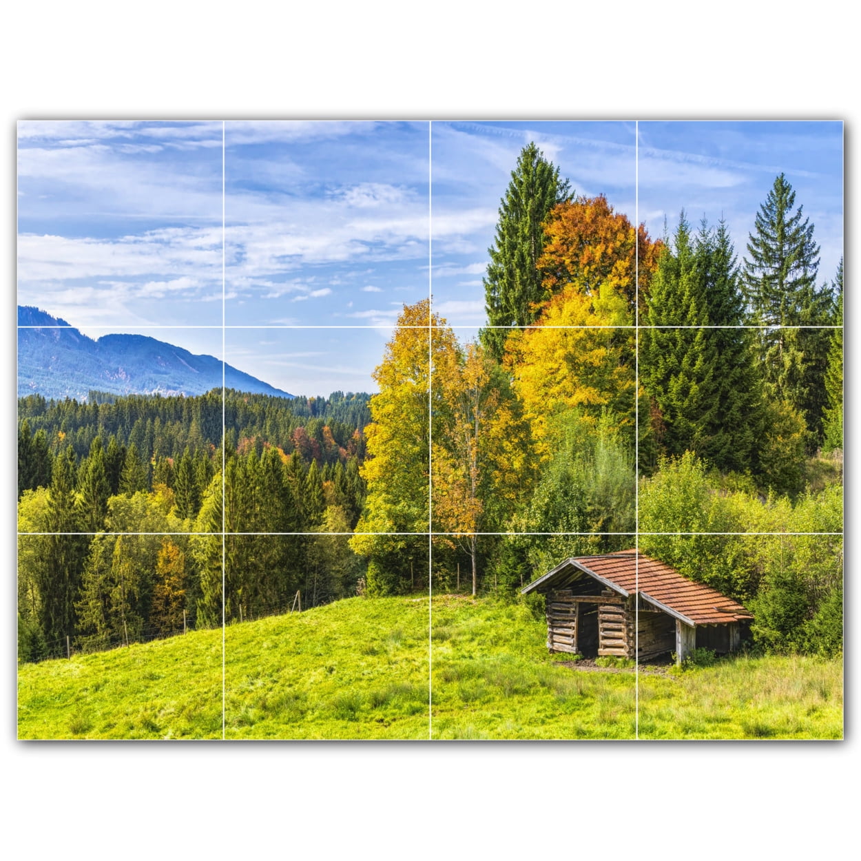 Picture-Tiles.com: Trees Ceramic Tile Wall Mural WAL501029-43M. 24"W x ...
