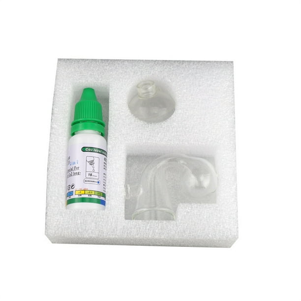 CO2 Indicator Tester Carbon Dioxide Solution Glass Drop Checker Kit ...