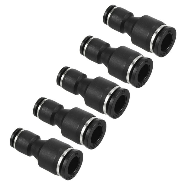 Uxcell 10mm to 6mm Reducing Union Push to Connect Air Line Fitting ...