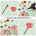 18Pcs 9 Colors Polyester Butterfly Sewing Craft Decoration Mixed Color ...