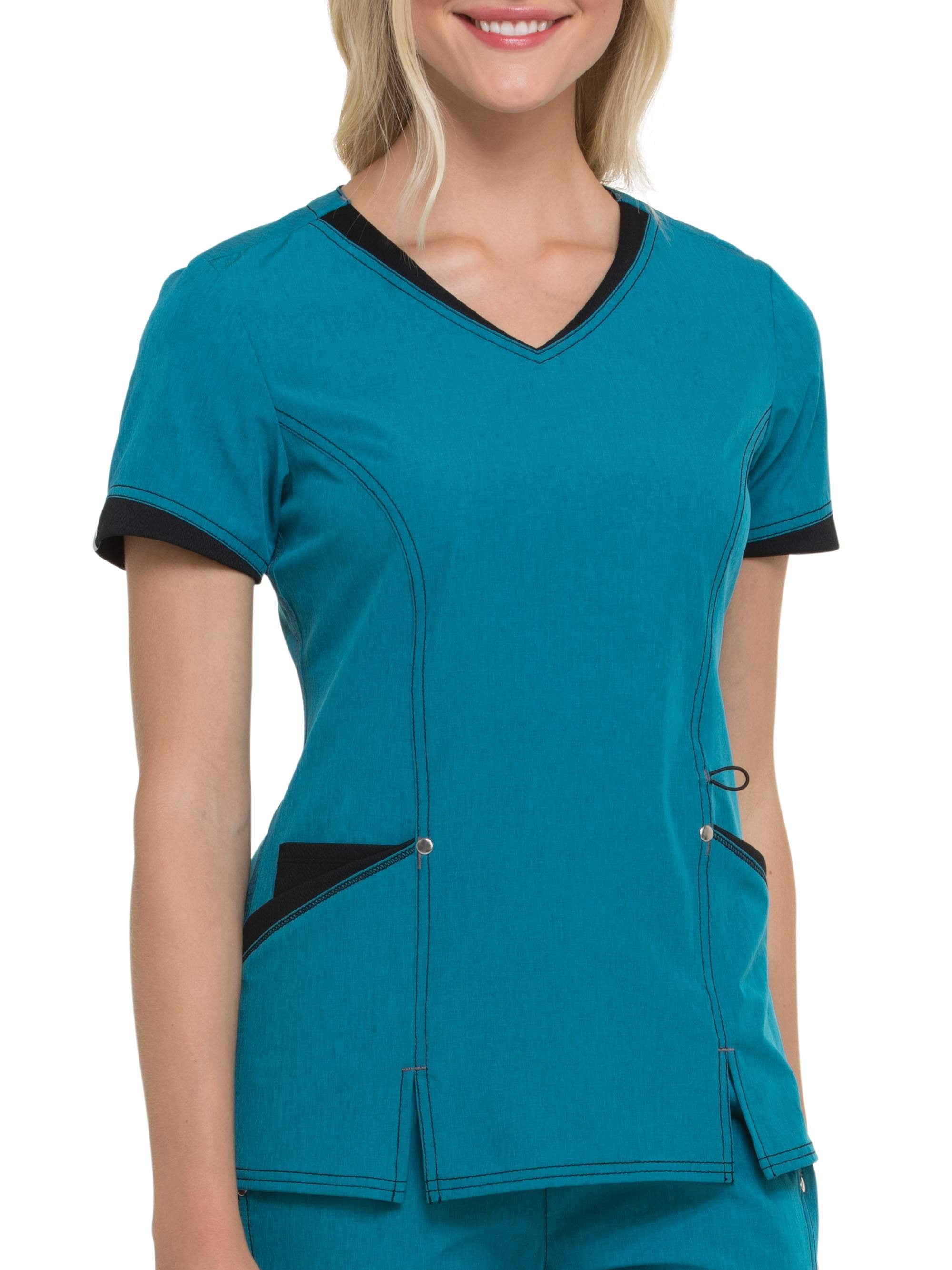 Scrub Top Pattern Knit Fabric Taiaidentity