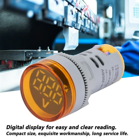 Voltage Meter Indicator,LED Voltmeter Signal Light Voltmeter Digital ...