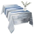 Blue Gray Table Cloth Waterproof Tablecloths, Modern Simple Abstract ...