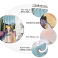 72x78 Inch Shower Curtain Country Road Bathroom Decor, Waterproof ...