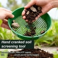 16cm Diameter Plastic Garden Sieve with 6mm Mesh, Green Soil Screen for ...