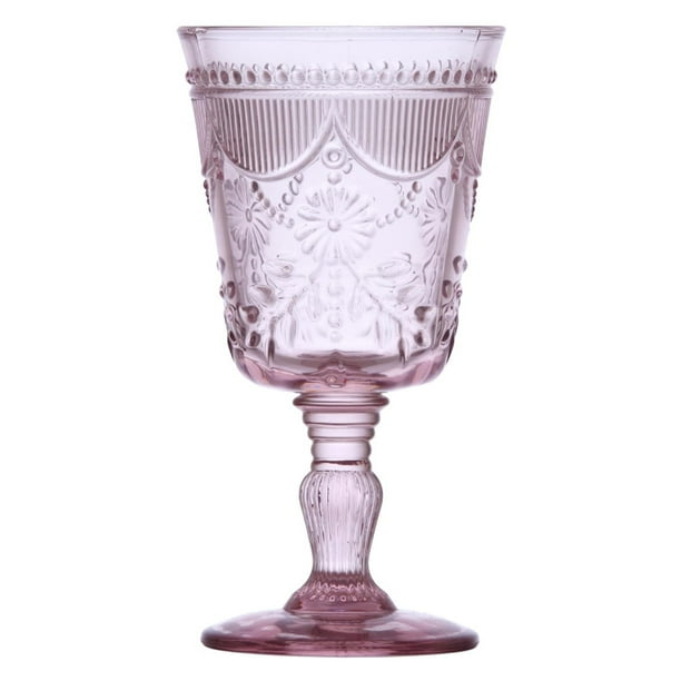 Copa Fortessa de Vidrio Globet Debutante Color Rosa 10 Oz. Paquete 6 ...