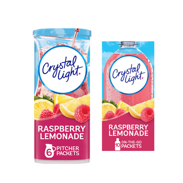 Crystal Light Raspberry Iced Tea Mix, Sweet Flavoring, Sugar Free, 1.6 ...