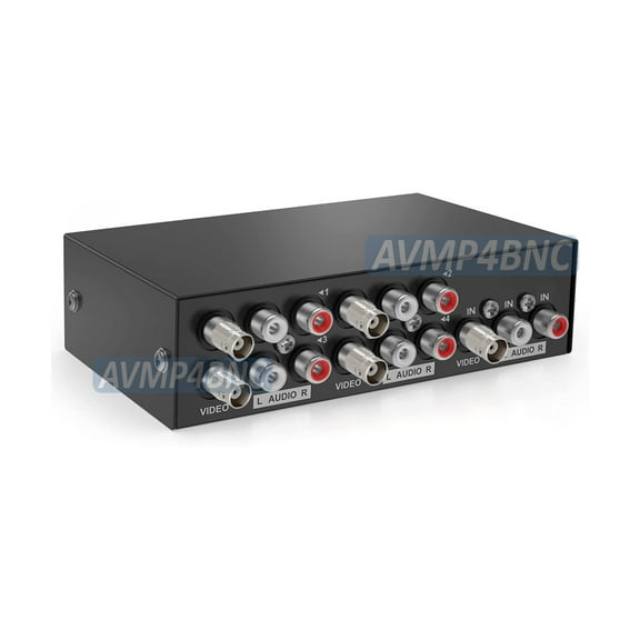 LINEPAUDIO Audio Switcher RCA 2 in 1 Out / 1 in 2 Out A/B Switch Stereo ...