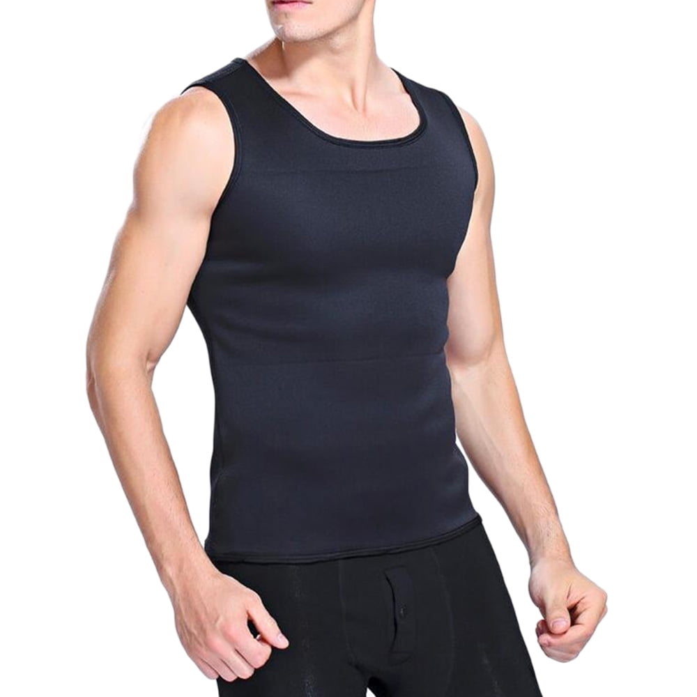 Black Neoprene Body Shaper for Men Waist Trainer for Gym Training ...