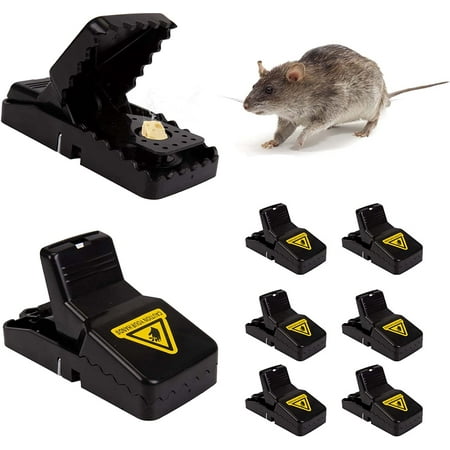 Mouse Trap, 6PCS Mouse Trap Reusable Plastic Rat Trap with Powerful ...