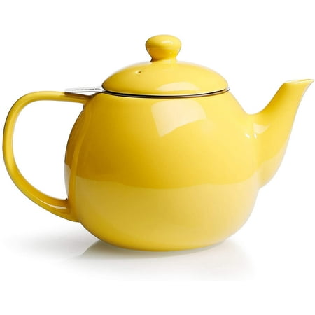 KSCD 221.105 Teapot, Porcelain Tea Pot with Stainless Steel Infuser ...