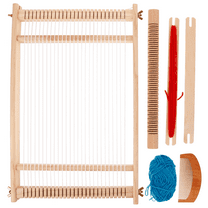 Melissa & Doug Wooden Multi-Craft Weaving Loom: Extra-Large Frame (22. ...