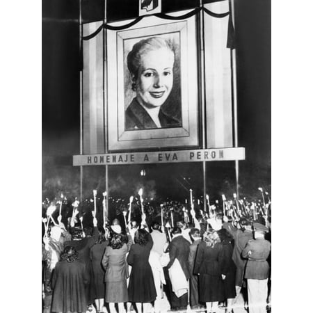 Honor Eva Peron. Argentines Mourning The Death Of Eva Peron Beneath A ...