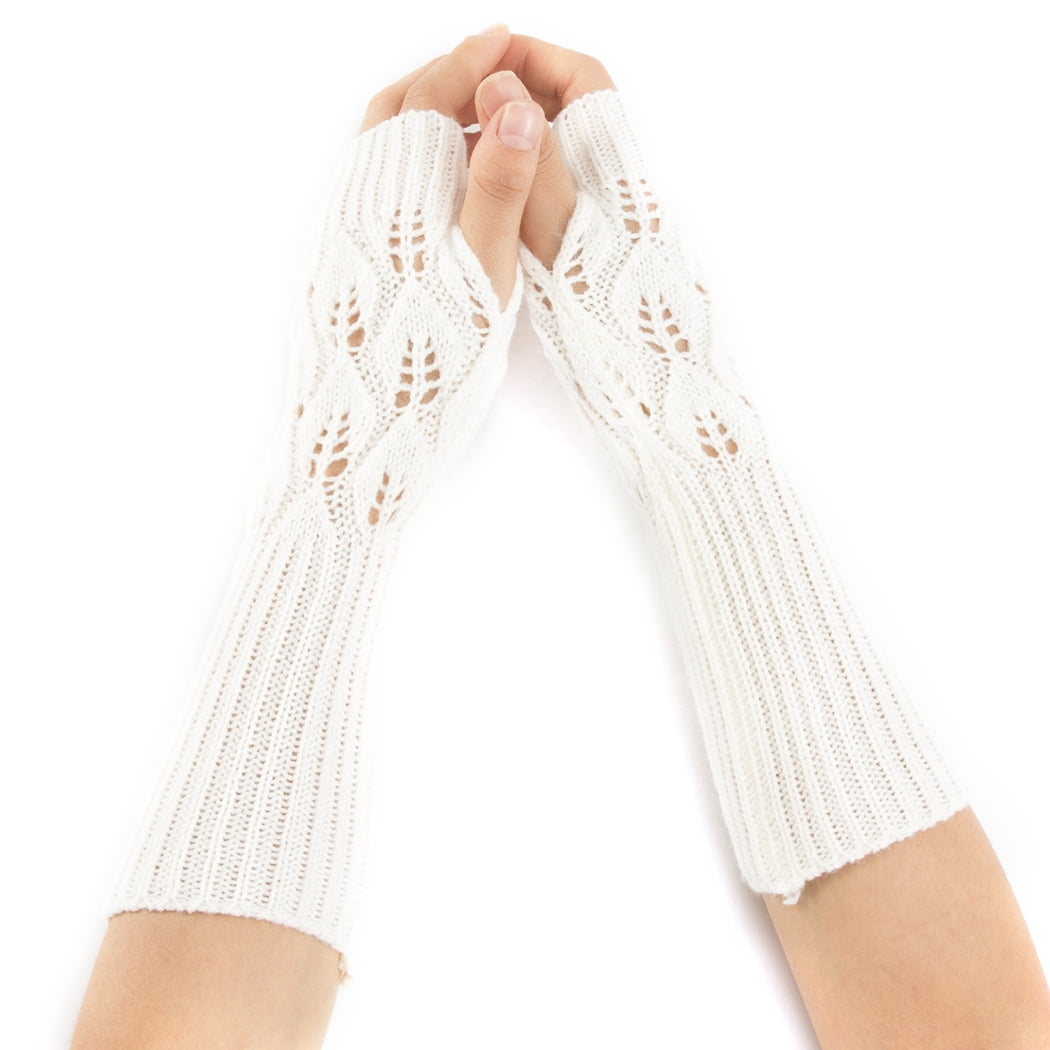 Click here for Nobrand Thumb Hole Arm Warmers Elastic Unisex Leaf... prices