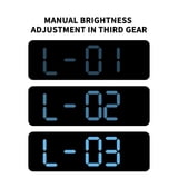 InsCrazy Alarm Clock for Bedroom, Electronic Clock Multi-functional LED ...