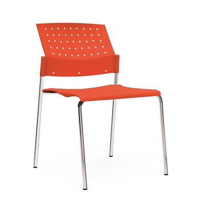 Chair-Stacking Sonic Armless Plastic, Carrot | Walmart Canada