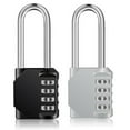 Lock Weatherproof Travel AntiRust Combination Heavy Duty Loop Padlock ...