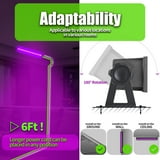 Solhice 36W Graphene LED Black Light Bar,1 Pack Glow Neon Party Light ...