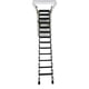 Techtongda Black Loft Wall Ladder Stairs Retractable Attic Folding ...