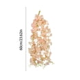 Artificial Wisteria Vine Garland Silk Hanging Flowers for Wedding ...