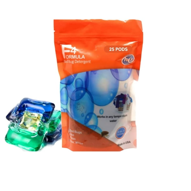 Detergente Detergent Pods Formula 4 Bed Bugs para ciclo de lavado ...