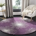 SAFAVIEH Soho Fiesta Celebration Wool Runner Rug, Purple/Ivory, 2'6" x ...